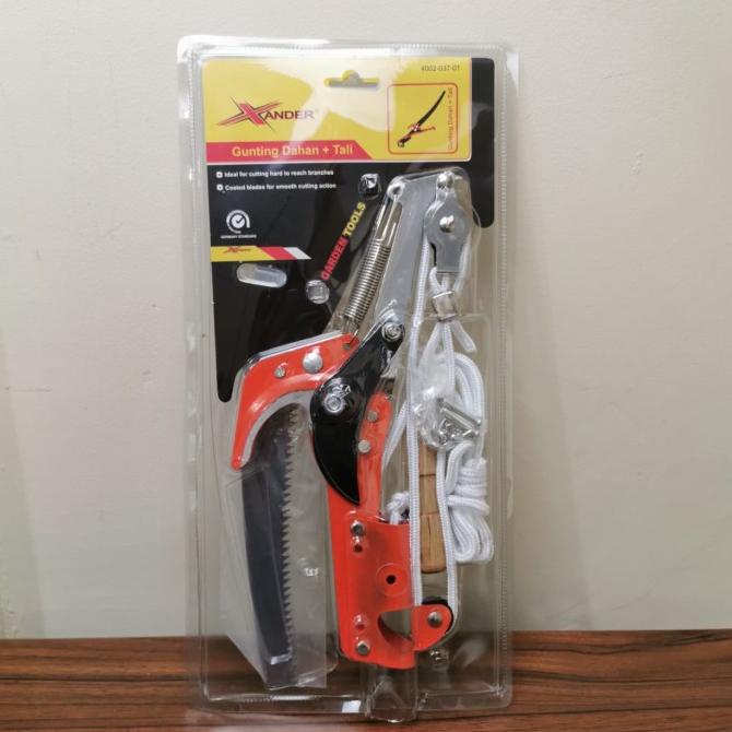 Jual Xander Gunting Dahan Plus Tali - Gergaji Dahan Pohon - Tree Pruner Viral | Shopee Indonesia