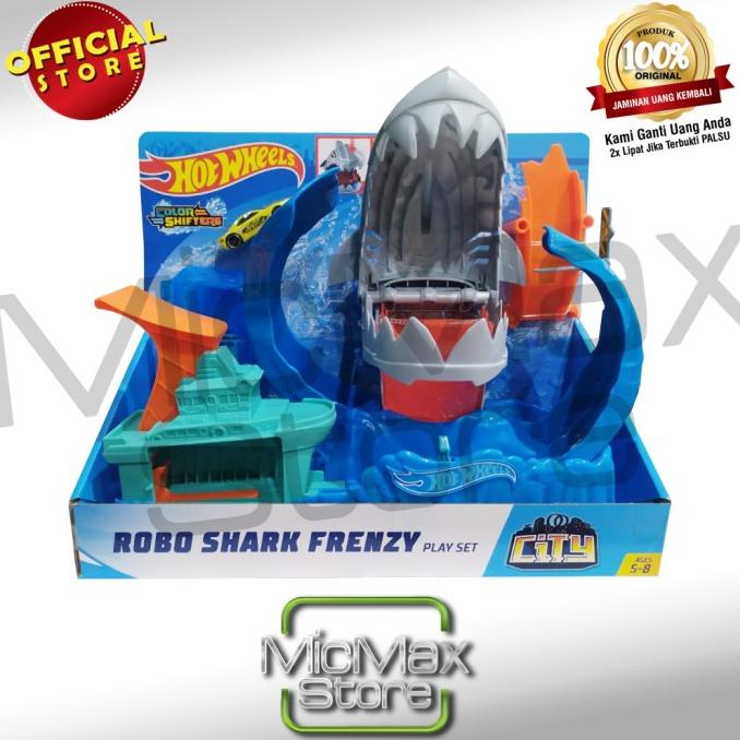 Jual HOTWHEELS CITY COLOR SHIFTERS ROBO SHARK FRENZY PLAYSET | Shopee ...
