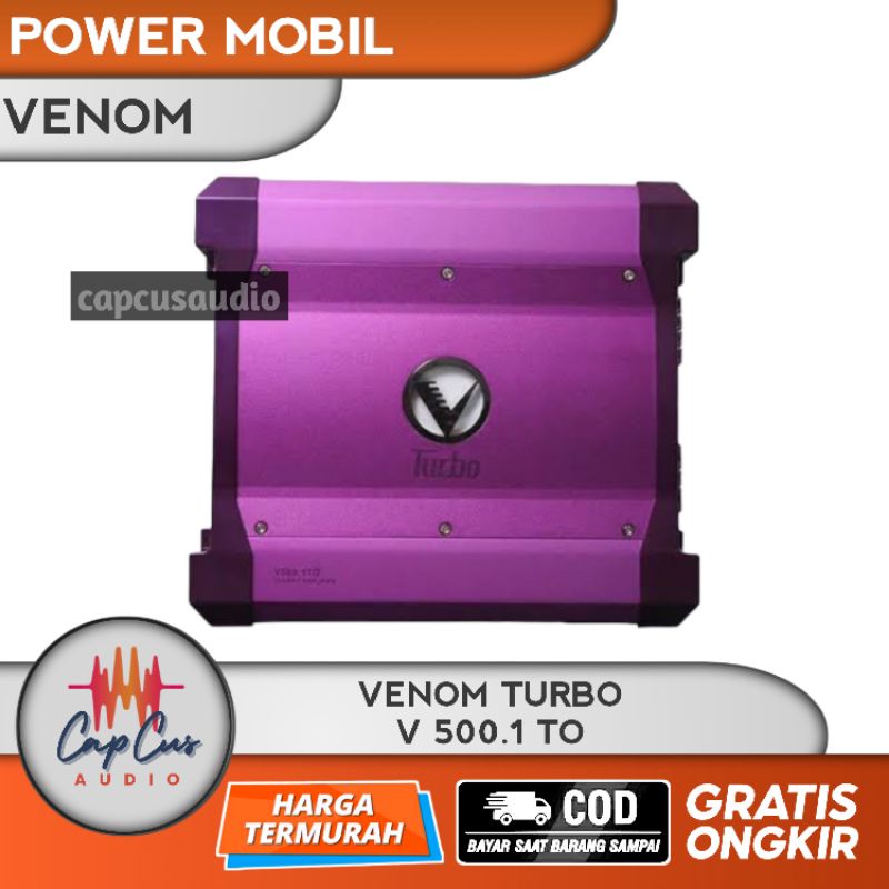 Jual POWER MONOBLOCK VENOM TURBO V 500.1 TO / MONOBLOCK CAR AMPLIFIER ...