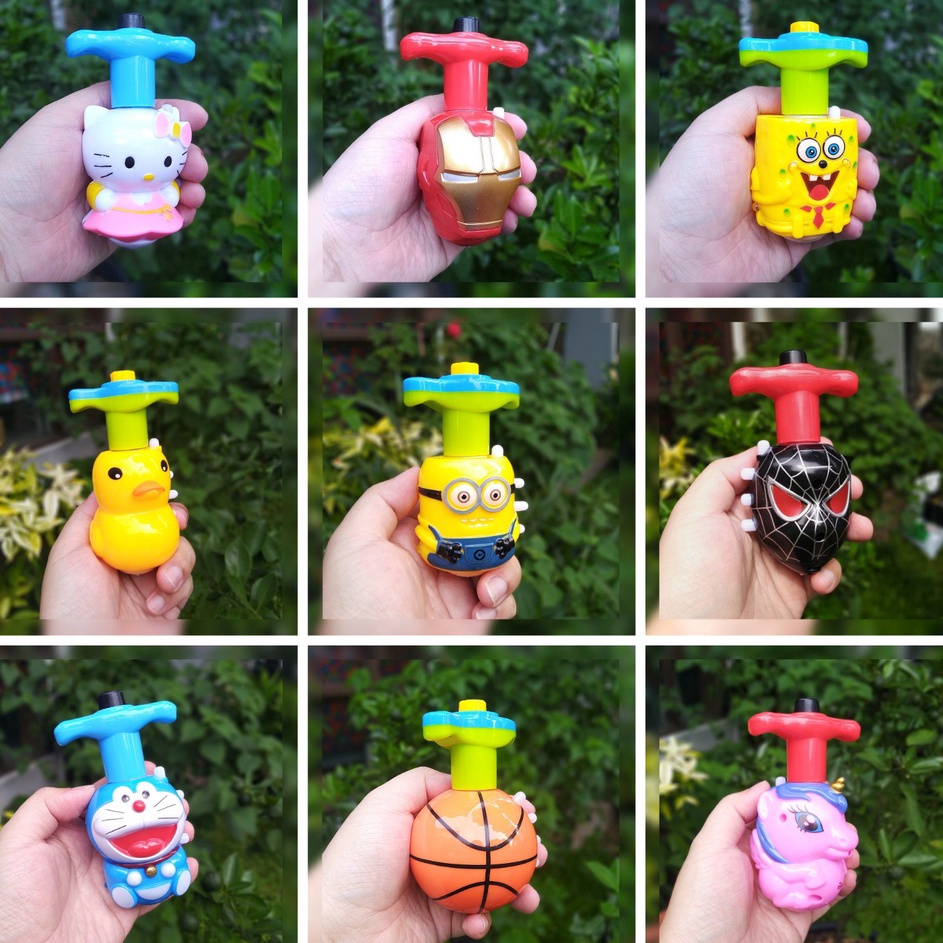 Jual KRE.29Jn23ᵀ Gasing Karakter Lampu LED & Musik - Mainan Gangsing ...