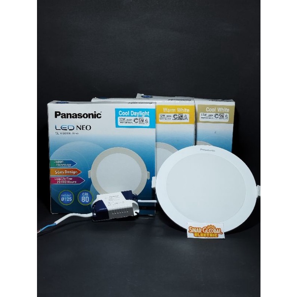 Jual Lampu downlight led panel panasonic IB neo slim 12 W 12 Watt ...