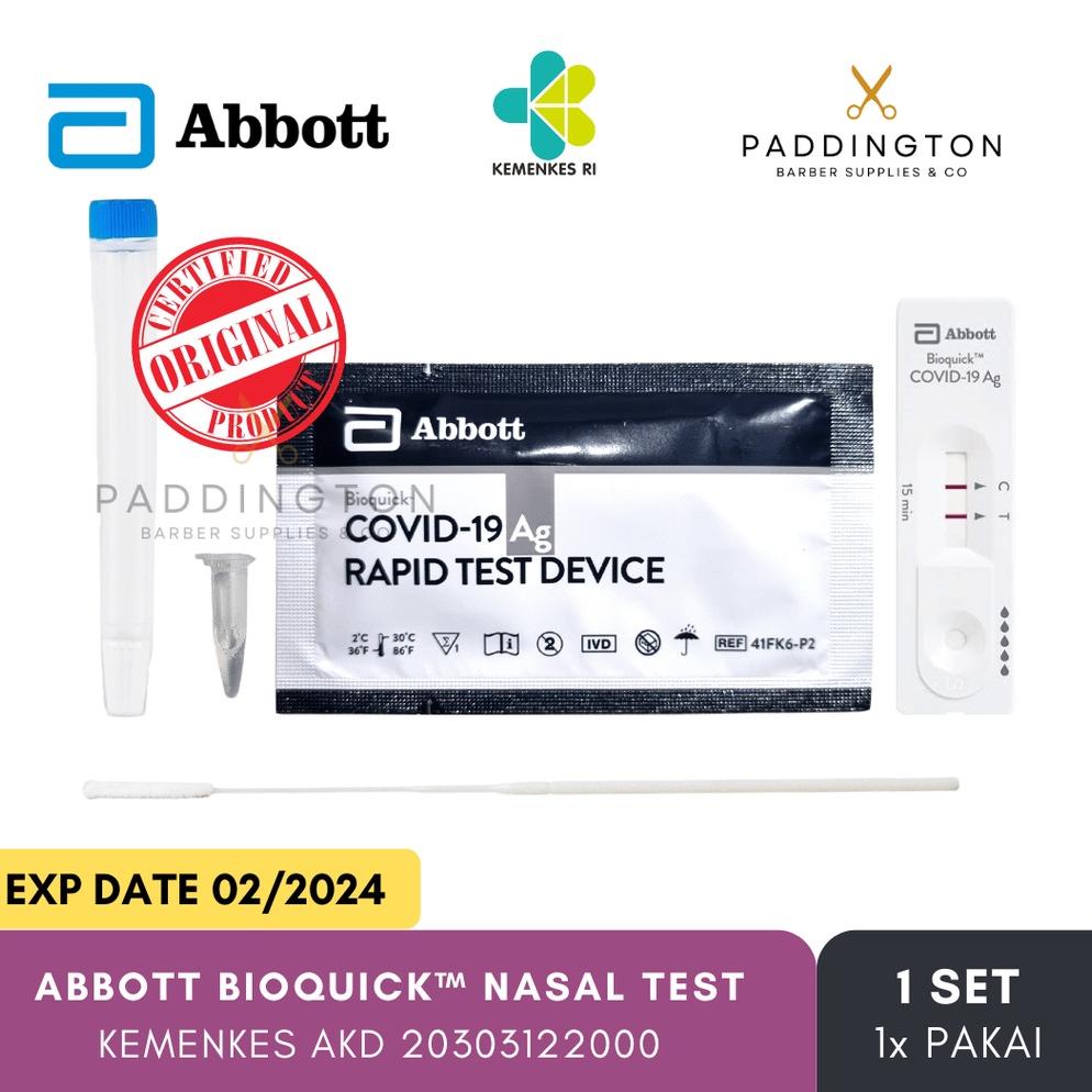 Jual 6.6 ABBOTT NASAL Alat Swab Antigen Rapid Test Mandiri Hidung Ecer ...