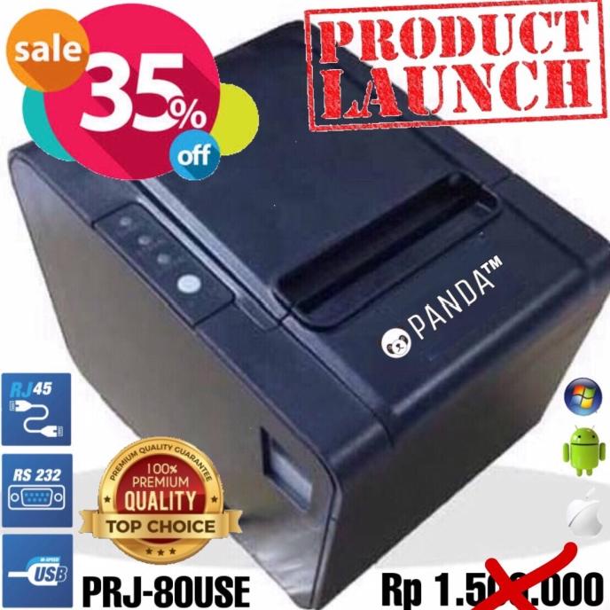 Jual POS MINI PRINTER KASIR 80MM THERMAL PANDA PRJ-80USE (USB+SERIAL ...