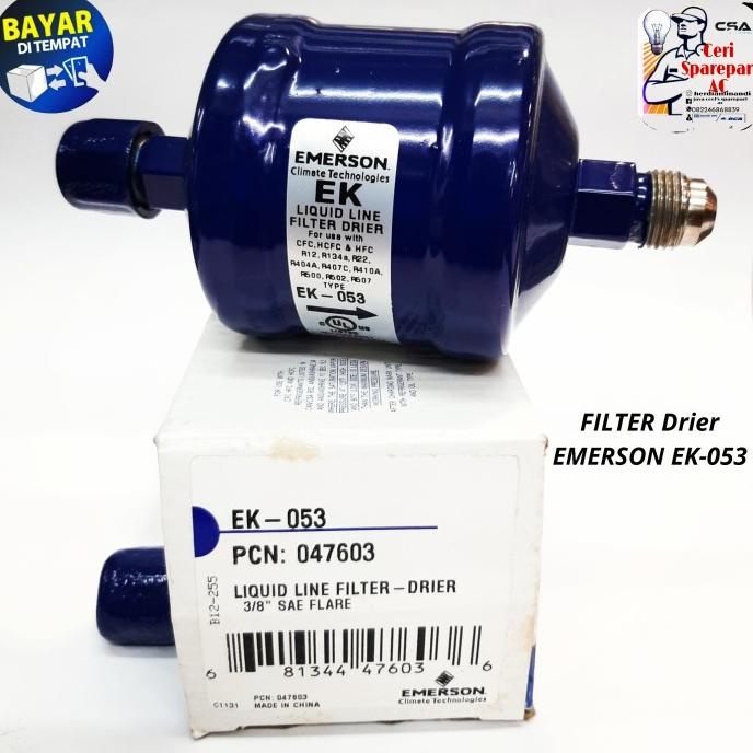 Jual Filter drier EMERSON dryer EK-053 3/8 SAE FLARE | Shopee Indonesia