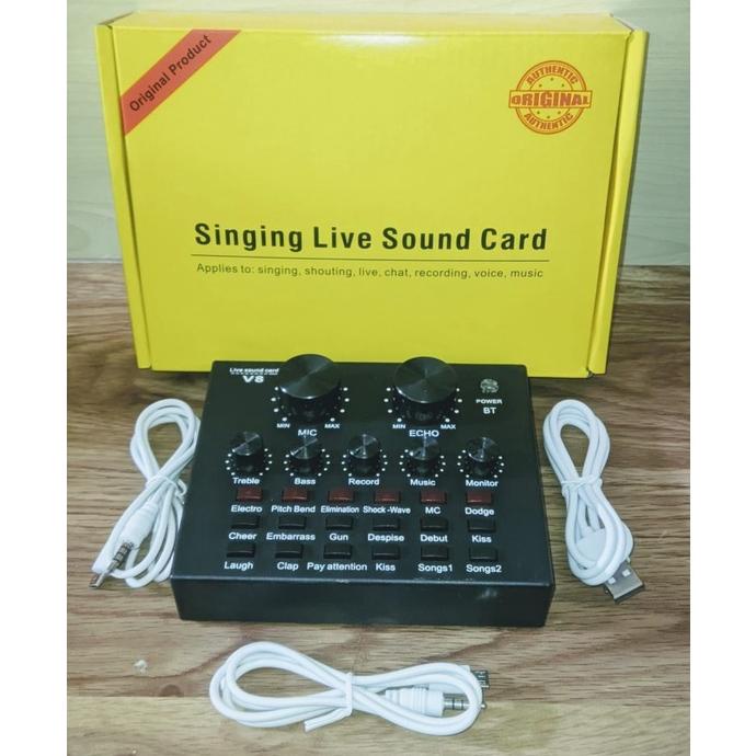 Jual Sale Sound Card V8 Mixer Bluetooth Soundcard V8 Audio Soundcard ...