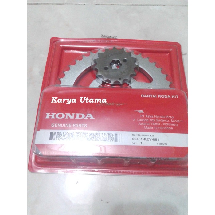Jual Gear Set / Rantai Roda Kit Kev Ahm Honda Supra Limited Edition ...