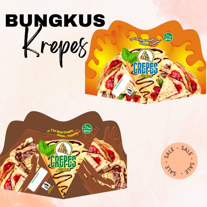 Jual kemasan krepes 1 pack 4 gambar wadah krepes leker bungkus krepes ...