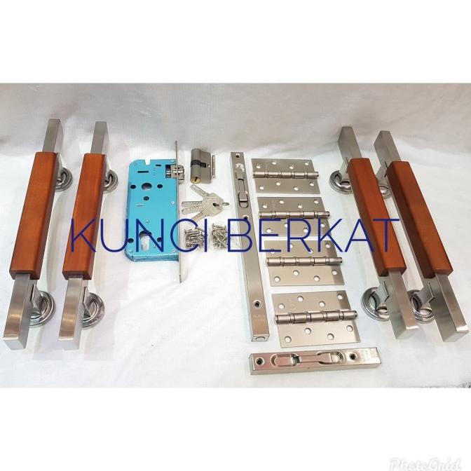 Jual Full Handle/Tarikkan/Pegangan Pintu + Kunci + Engsel + Grendel ...