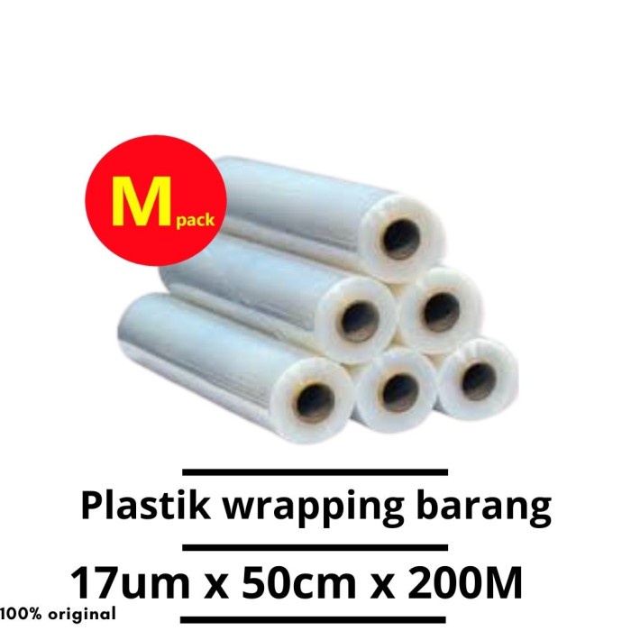 Jual Plastik Wrapping Barang - Stretch Film Bening Uk 17Um X 50Cm X ...