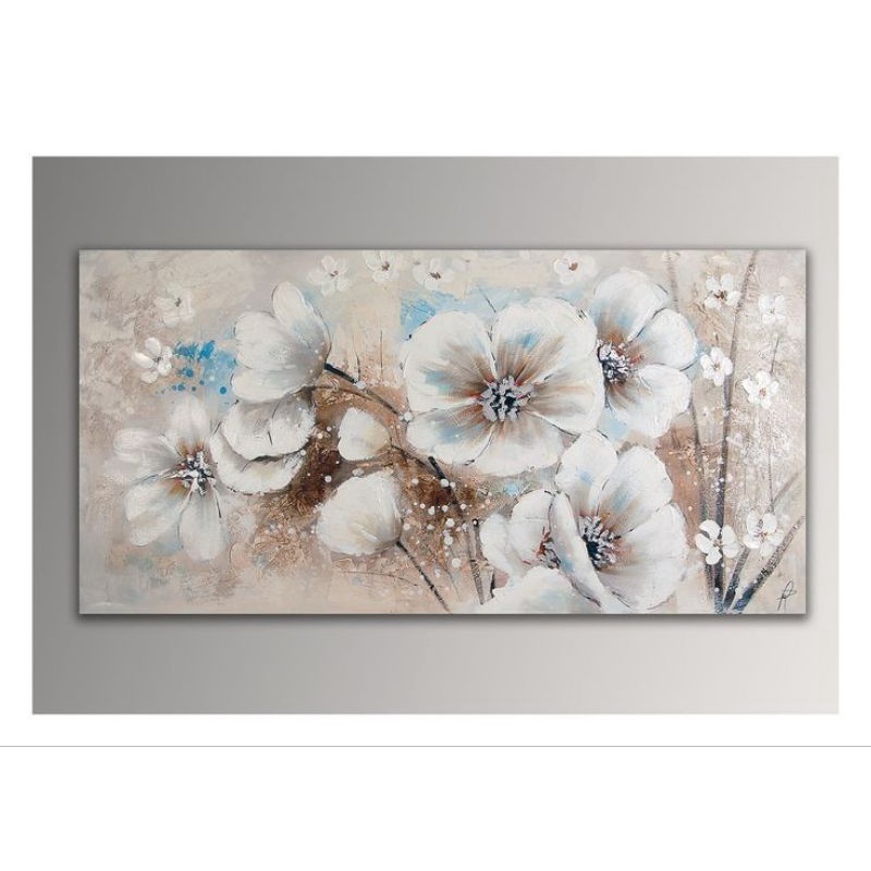 Jual Lukisan bunga dinding ruang tamu besar plus frame bingkai | Shopee ...