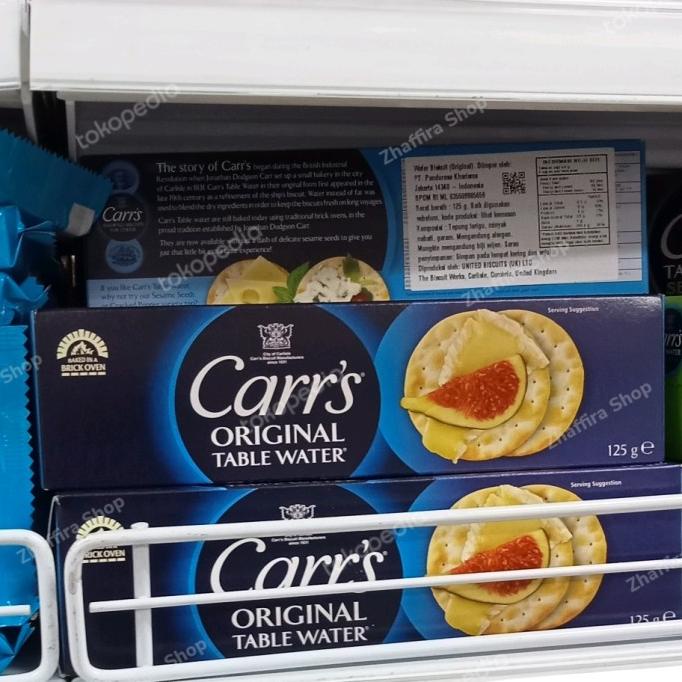 Jual /////] MCVITIES CARR'S TABLE WATER ORIGINAL 135 gr wafer biskuit ...