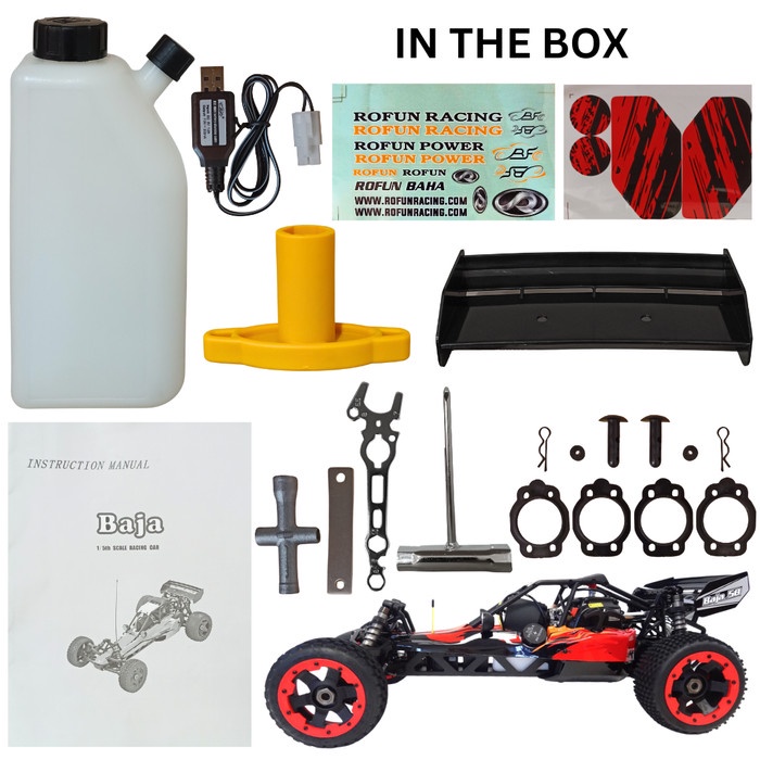 Jual Rc Car Rovan Baja 1/5 2.4Ghz Rwd 80Km/H 29Cc / Petrol Engine Buggy ...