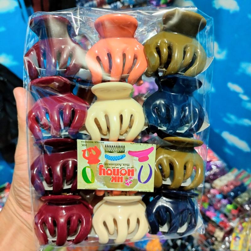 Jual (isi 12 pcs) Jepit rambut jedai 5 jari ukuran 5cm | Shopee Indonesia