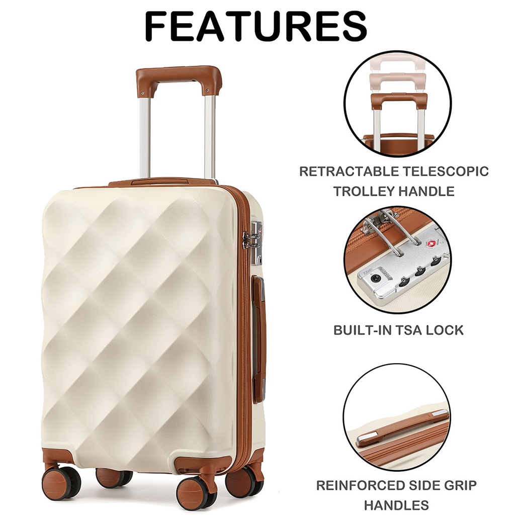 Jual Sea Choice - Koper Kecil Portabel Ukuran 20/24/28 Inch 1 Set Hard ...