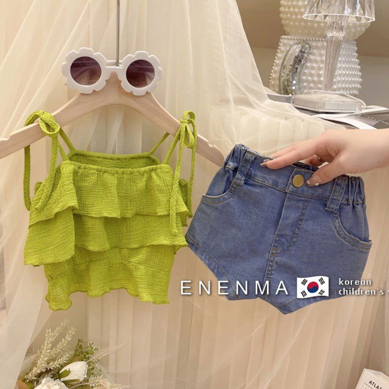 Jual Baju suspender anak perempuan pakaian musim panas untuk anak-anak ...
