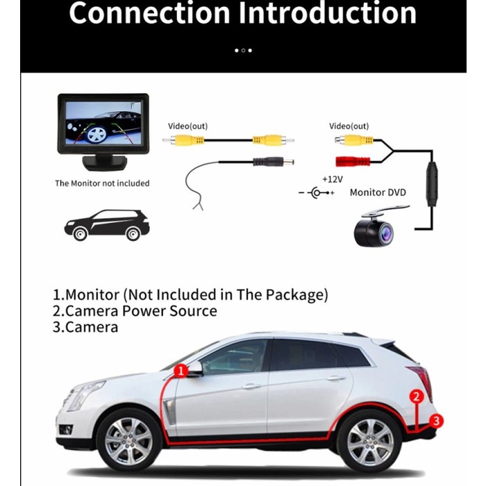 Jual KAMERA BELAKANG MOBIL MUNDUR MODEL TANAM REAR VIEW CAMERA PARKIR ...