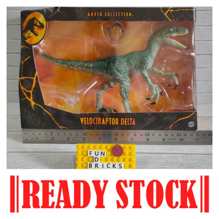 Jual Mattel Jurrasic World Amber Collection Velociraptor Delta | Shopee ...