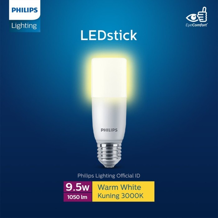 Jual Philips LED Stick 9.5W E27 3000K Kuning | Shopee Indonesia