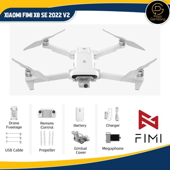 Jual FIMI X8 SE 2022 V2 Drone GPS 10KM 4K 48MP 3-Axis Gimbal | Shopee Indonesia