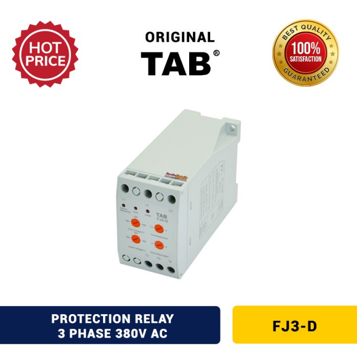 Jual Relay Protection Relay Tab 3Phase 380V Ac Fj3-D Ori | Shopee Indonesia