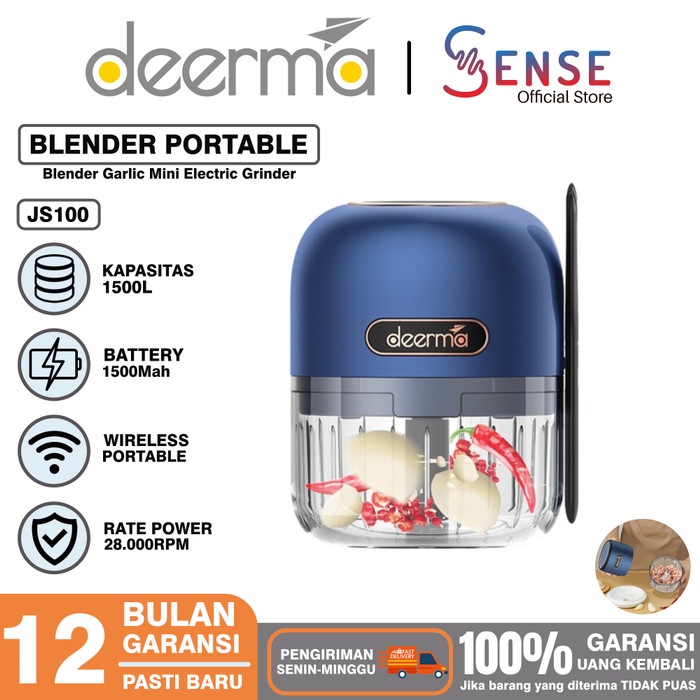 Jual DEERMA JS100 Chopper Blender Daging Bumbu Alat Penggiling Elektrik | Shopee Indonesia