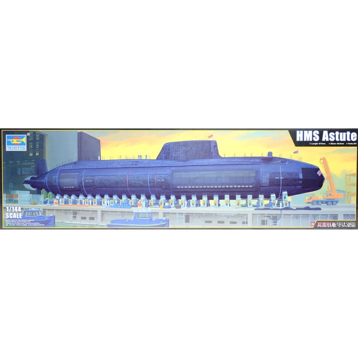 Jual Best Seller Hms Astute Class Submarine 1/144 Model Kit | Shopee ...