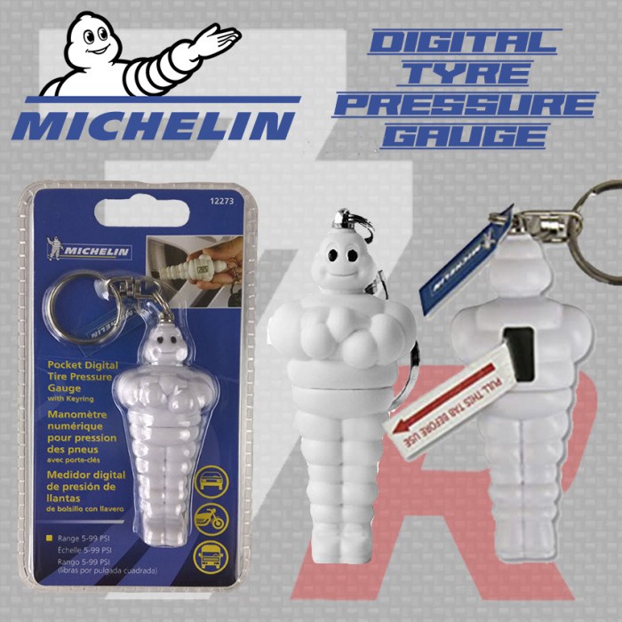 Jual MICHELIN TYRE PRESSURE GAUGE KEYCHAIN BIBENDUM (MICHELIN MAN ...