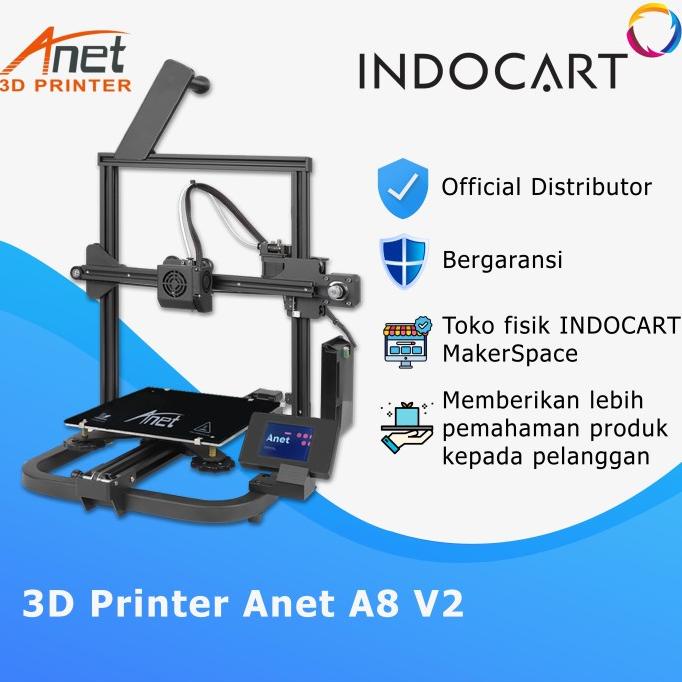 Jual 3D Printer Anet A8 V2 Metal Frame Terbaru I3 Garansi Resmi Limited ...