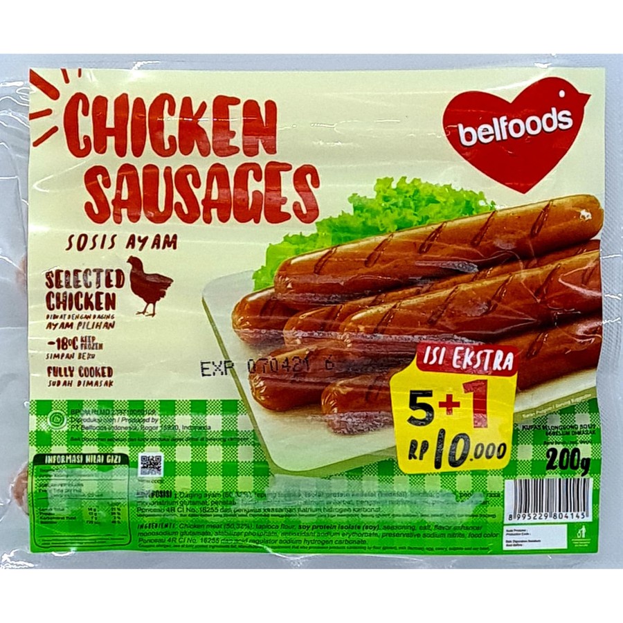 Jual BELFOODS SOSIS AYAM 200 GR CHICKEN | Shopee Indonesia