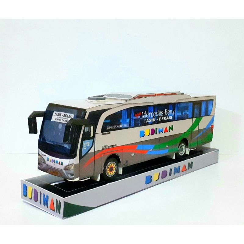 Jual Miniatur Papercraft Bus BUDIMAN JetBusHD | Shopee Indonesia