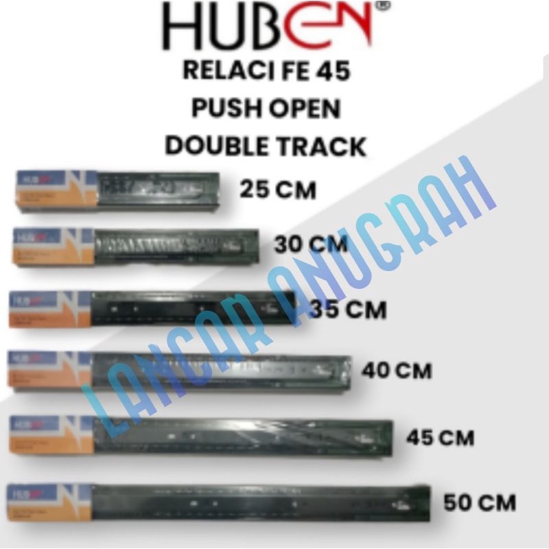 Jual REL LACI FULL EXTENSION PUSH OPEN FE 45 HUBEN || REL LACI FE 45 ...