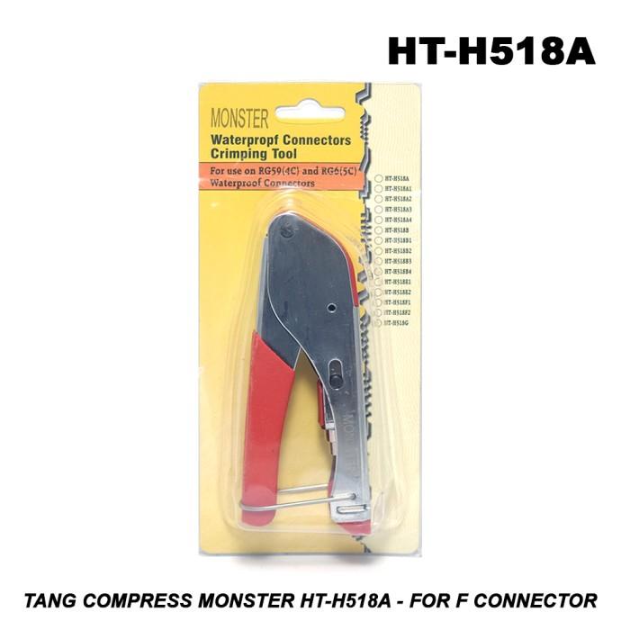 Jual Tang Compress Monster Ht-H518A - For F Connector Rg6 & Rg59 ...