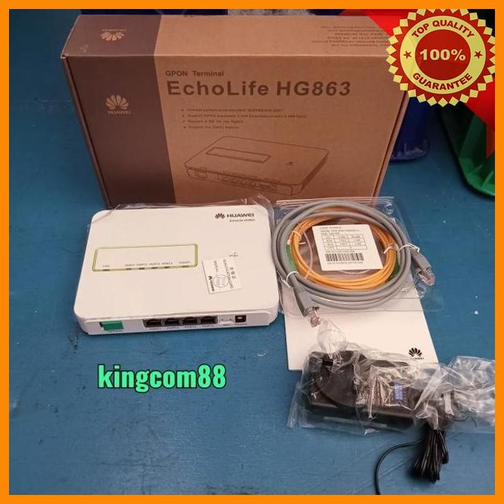 Jual (kcd) new huawei gpon terminal echolife hg863 4ge bbu network ...