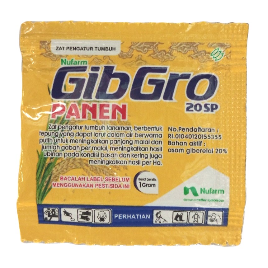 Jual GibGro Panen 20SP (1 gram) Nufarm Zat Pengatur Tumbuh | Shopee ...