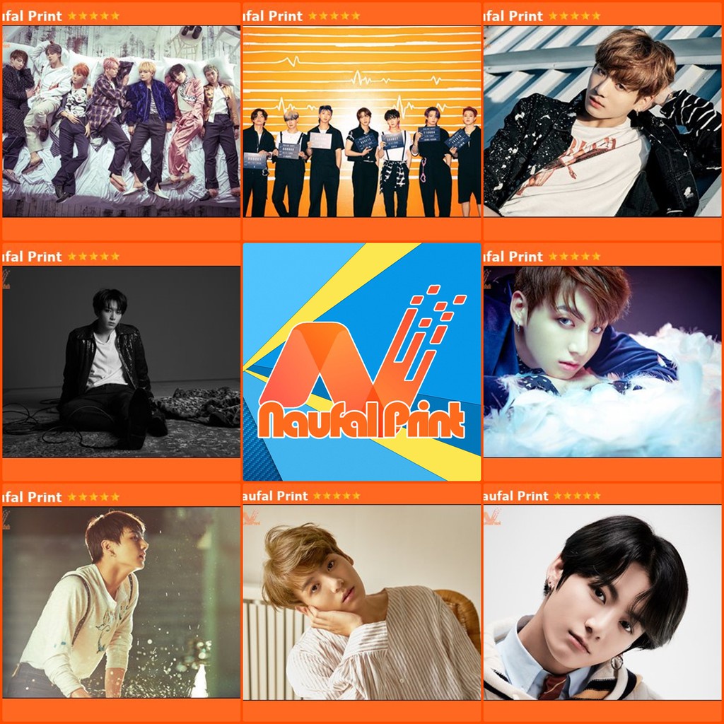 Jual Sticker | Poster A3 & A4 | bts | kpop | jung kook | jimin | suga | jin | jhope | tae hyung ...