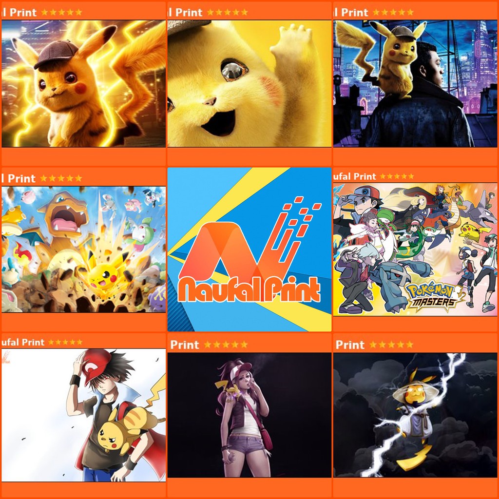 Jual Sticker | Poster A3 & A4 | pokemon | pikachu | anime | blastoise ...