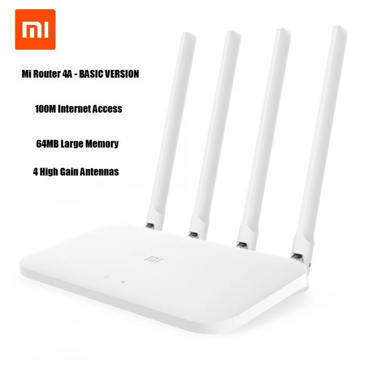 Jual XIAOMI Mi Router 4A Basic Version - Dual Band WiFi 64MB 4 Antennas ...