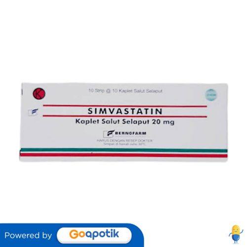 Jual SIMVASTATIN BERNOFARM 20 MG BOX 100 KAPLET | Shopee Indonesia