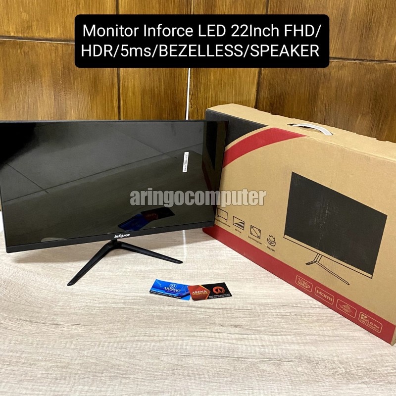 Jual Monitor Inforce LED 2200IN FHD/HDMI/Bezelless/SPEAKER | Shopee ...