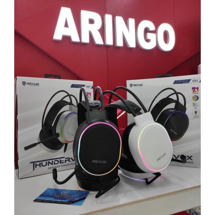 Jual Headset Rexus GAMING THVX HX9 WHITE RGB USB V7.1 | Shopee Indonesia