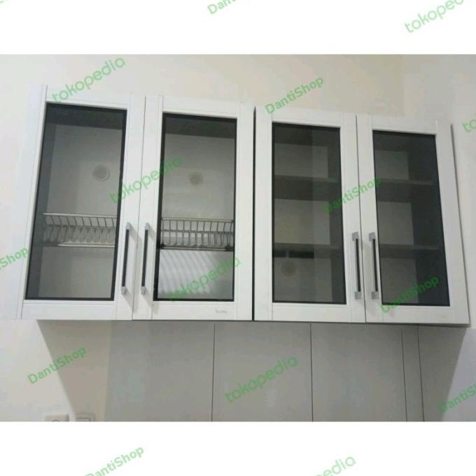 Jual Kitchen Set Atas 4 Pintu / Lemari Gantung / Rak Piring Dapur 1092 ...