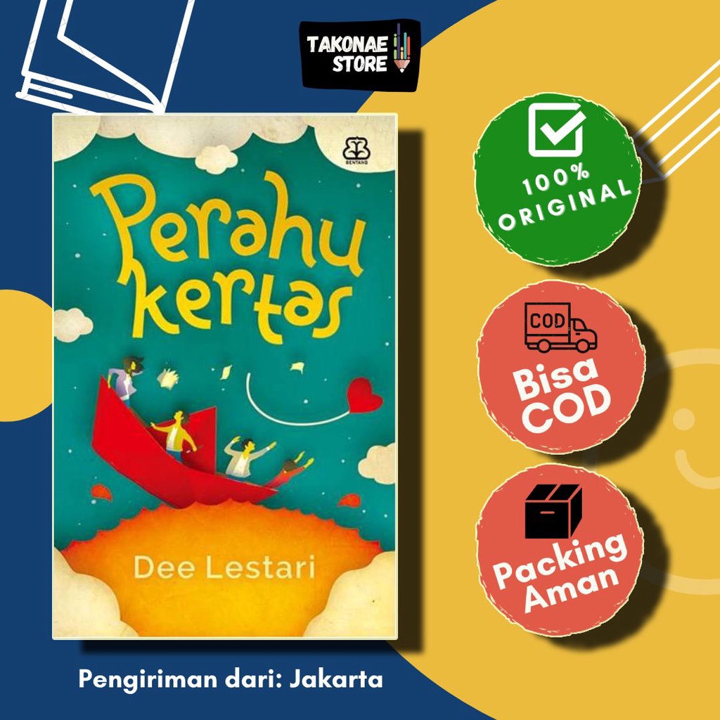 Jual Novel Perahu Kertas - Dee Lestari - Bentang Pustaka | Shopee Indonesia