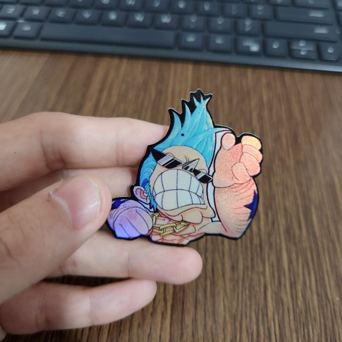 Jual Sticker Hologram Anime - PSH1810 - One Piece - Franky | Shopee ...