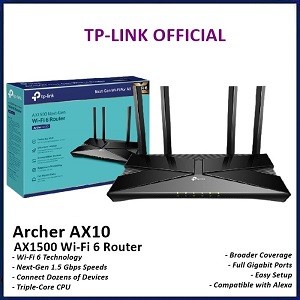 Jual Router AP TP-LINK Archer AX10 WiFi 6 AX1500 Gigabit Next Gen 1 ...