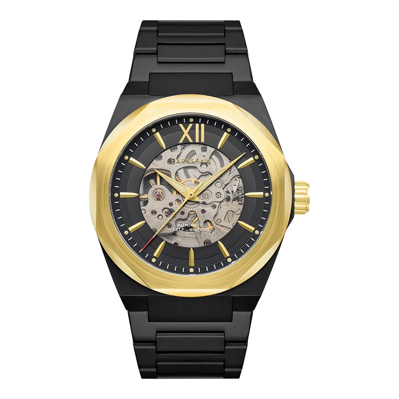 Jual Jam Tangan Pria Thomas Earnshaw Clark ES-8183-CC Automatic Black ...