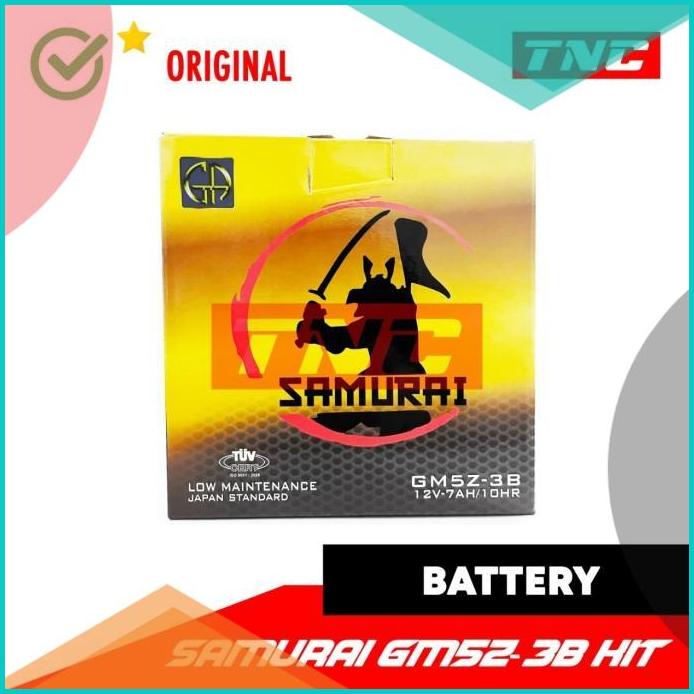Jual Battery Samurai GM5Z-3B UTX5AL MTX5AL Grand Mio Supra 14JVNZ3 ...
