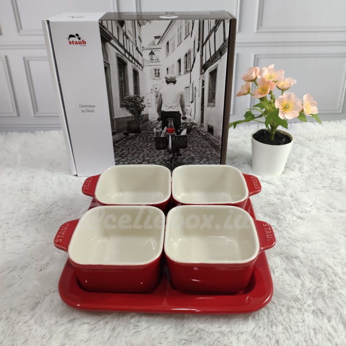 Jual Staub Appetizer Set With Plate (Banyak Warna) | Shopee Indonesia