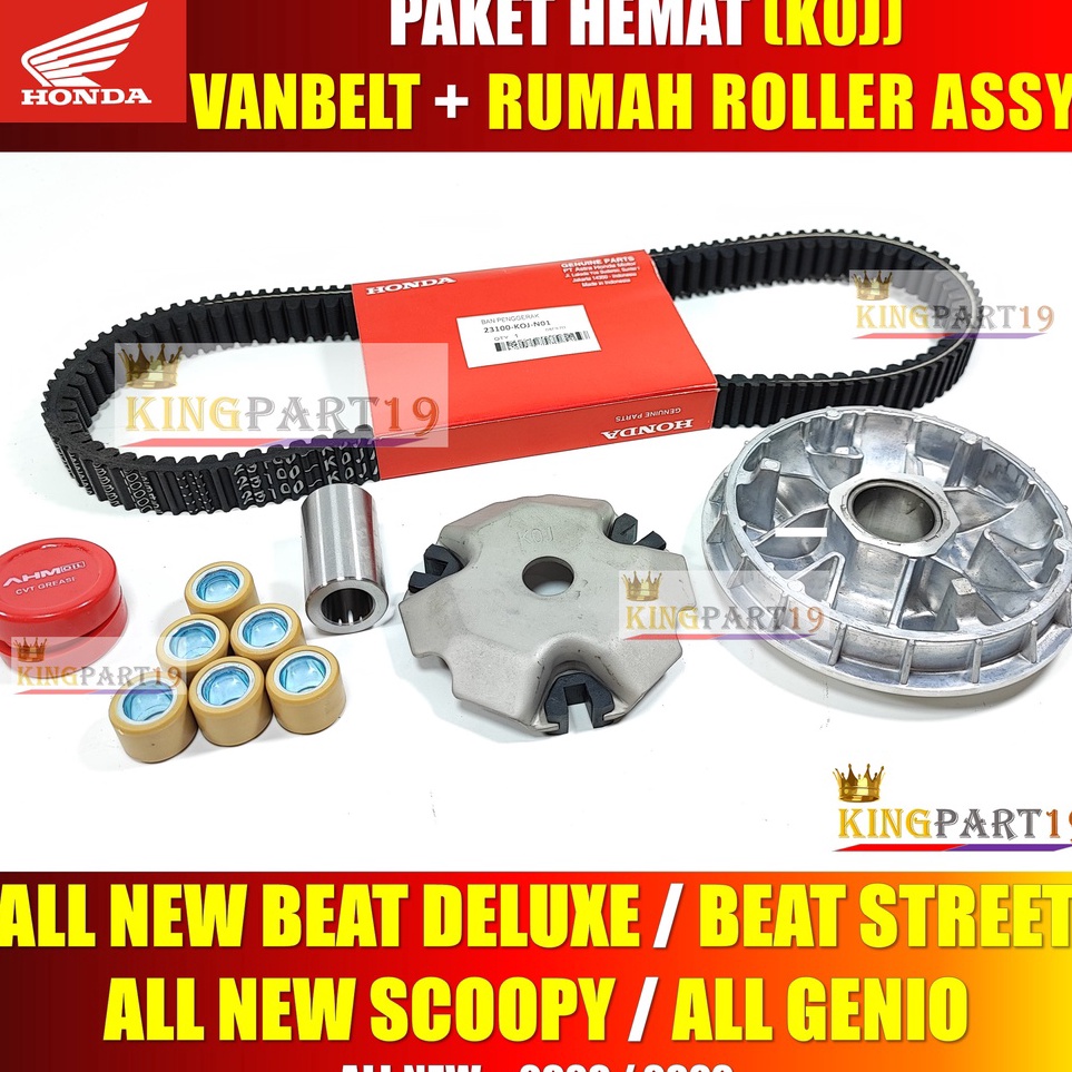 Jual PAKET RUMAH ROLLER ASSY VANBELT GENIO BEAT NEW DELUXE BEAT STREET SCOOPY NEW 2020 2021 2022 ...