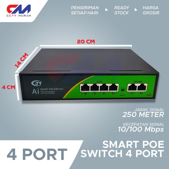 Jual Poe Switch Hub Poe 4+2 Port / Poe Switch 4 Port | Shopee Indonesia