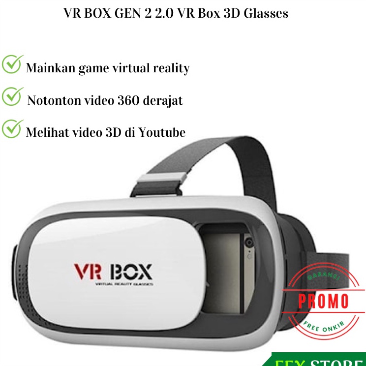 Jual New Trend VR BOX Kacamata Virtual Reality 3D Glasses Device For ...